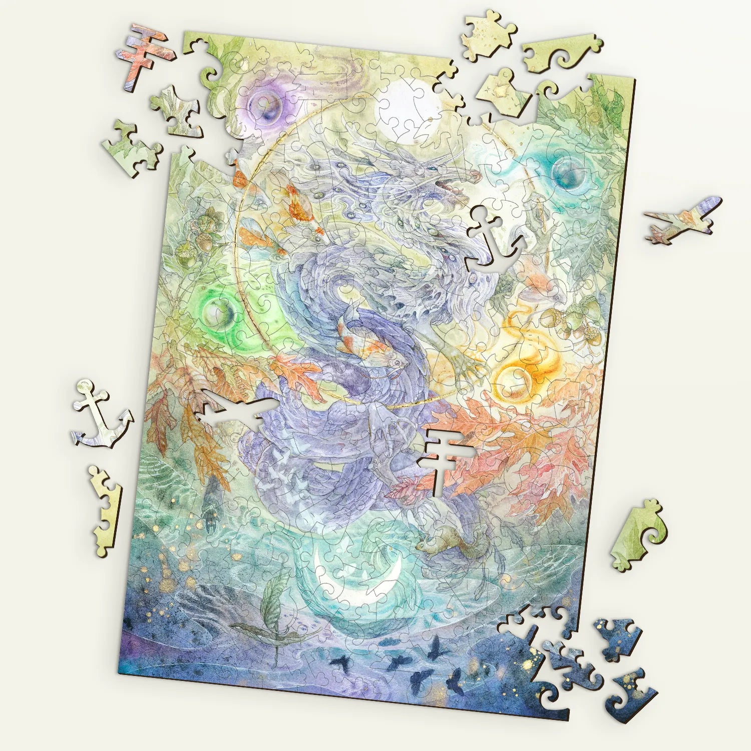 Art Wooden Jigsaw Puzzles – Encircle by Stephanie Law – LEOGOR