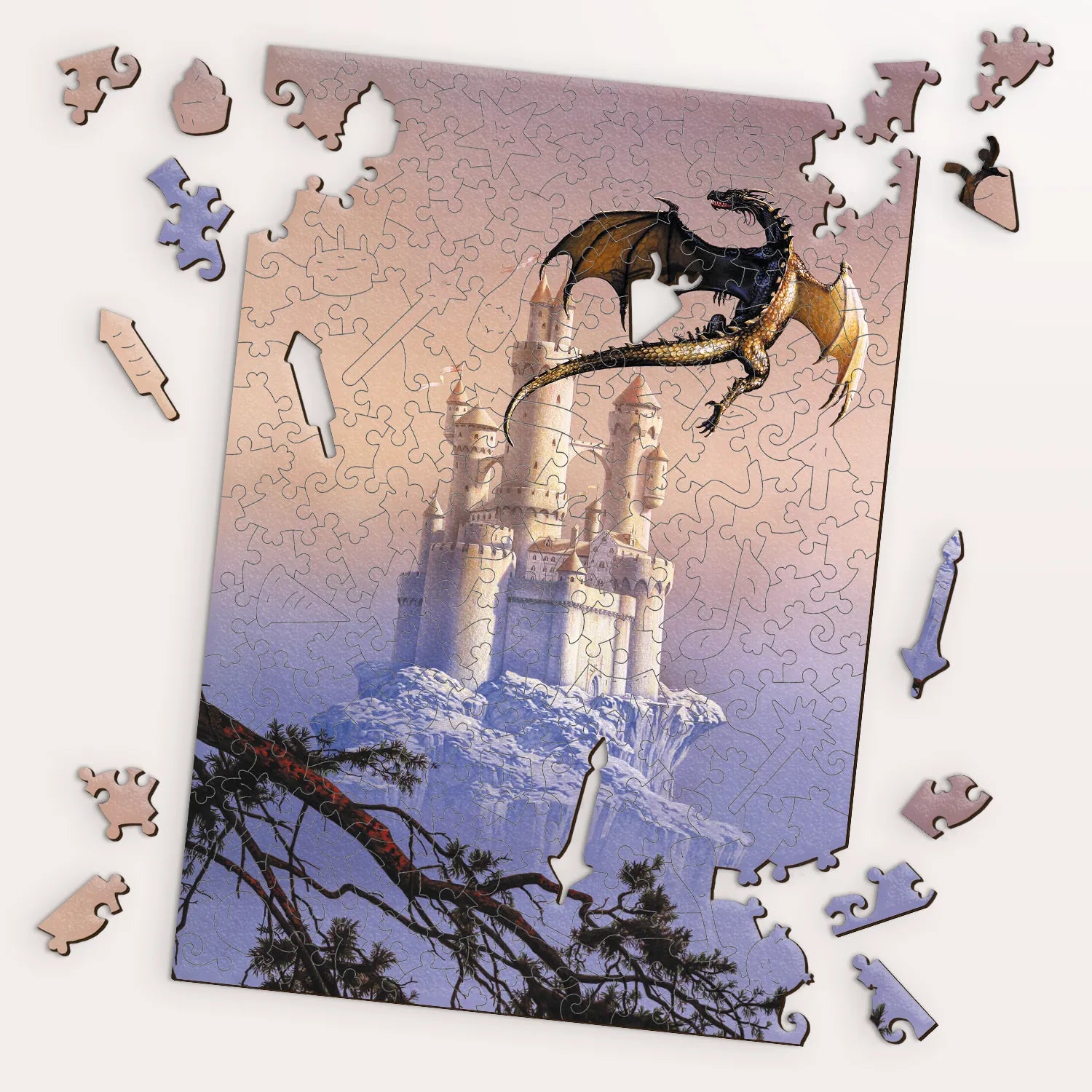 Art Wooden Jigsaw Puzzles – Flying Dragon by Ciruelo – LEOGOR