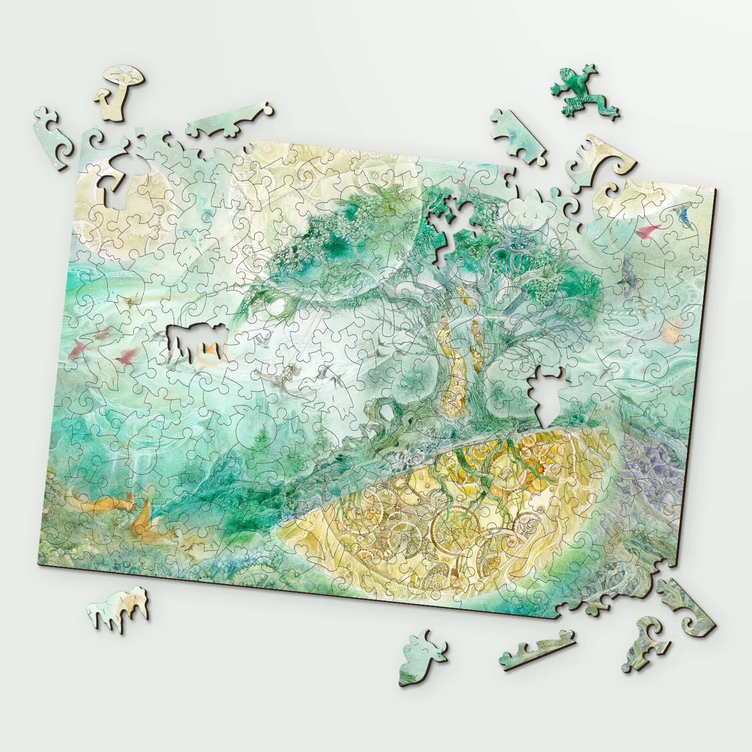 Art Wooden Jigsaw Puzzles – Inner Workings by Stephanie Law – LEOGOR