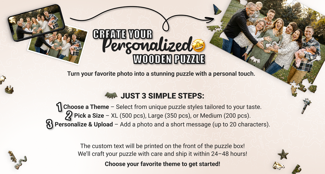 Custom Wooden Puzzles – Personalized Puzzles from Photos – LEOGOR
